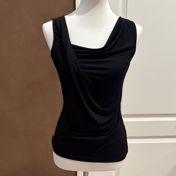 Ivanka Trump | Tops | Ivanka Trump Elegant Black Cowl Neck Tank Top ...